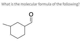 Solved What is the molecular formula of the following? | Chegg.com