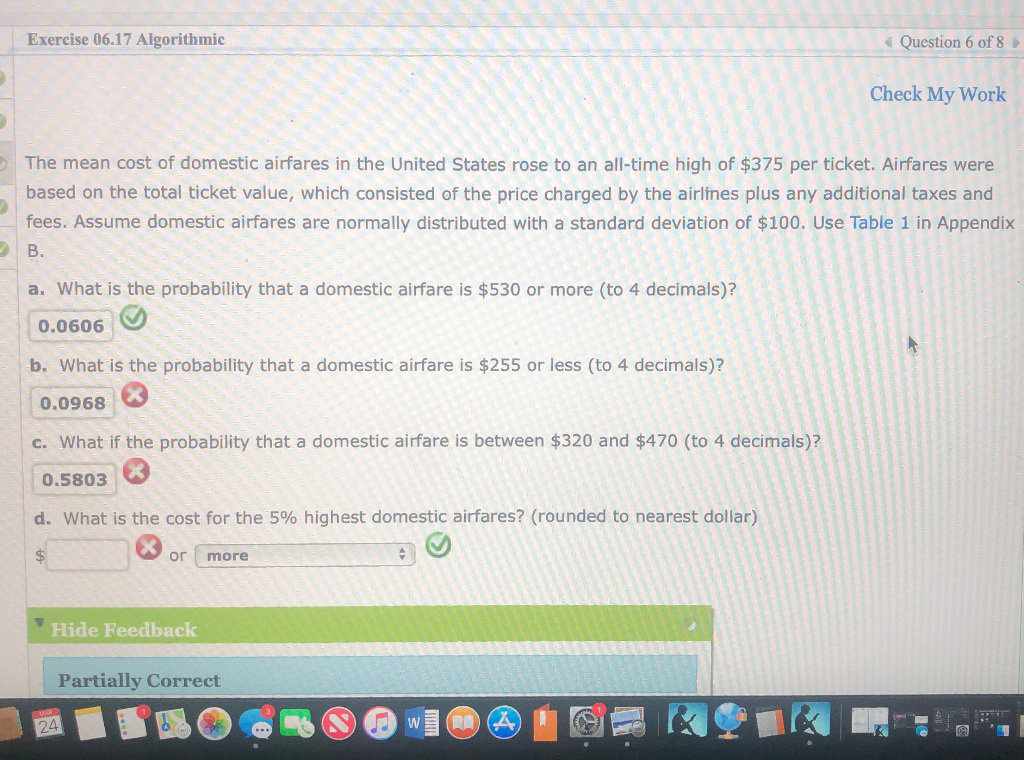 Solved Exercise 06.17 Algorithmic Question 6 of 8 D Check My | Chegg.com