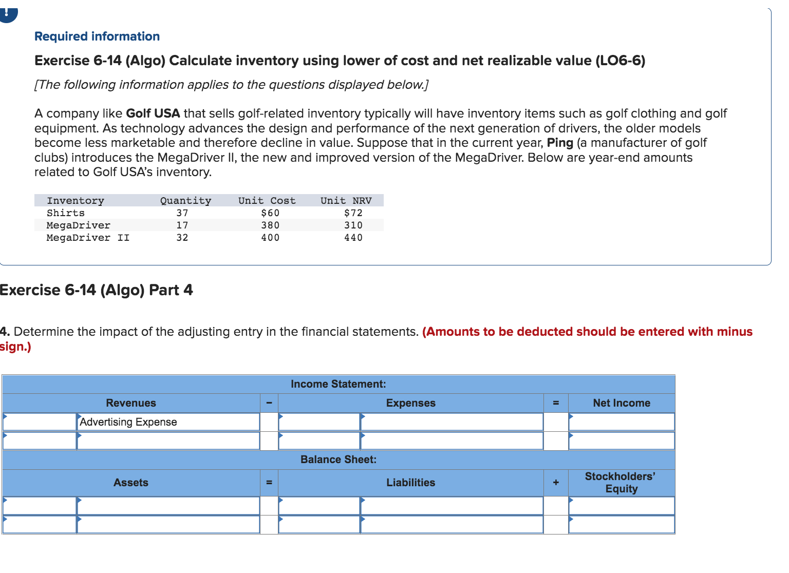 Solved Required information Exercise 6-14 (Algo) Calculate | Chegg.com
