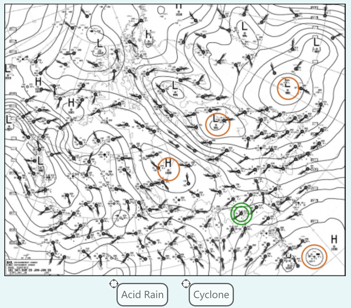 Solved Provided below is a weather map of Canada. Drag and | Chegg.com