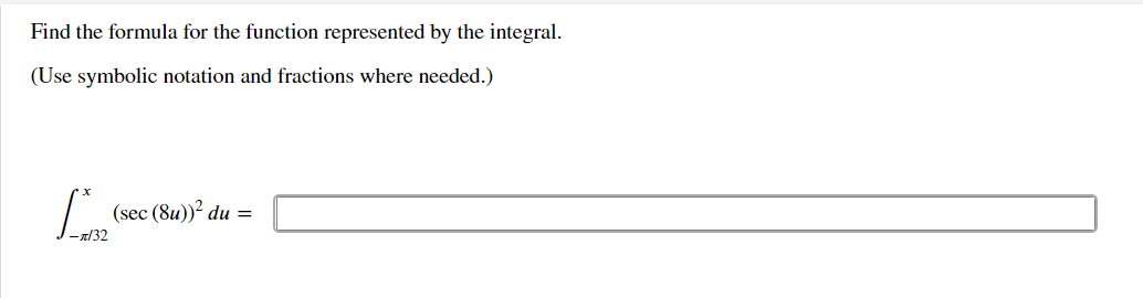 [Solved]: Find the formula for the function represented by