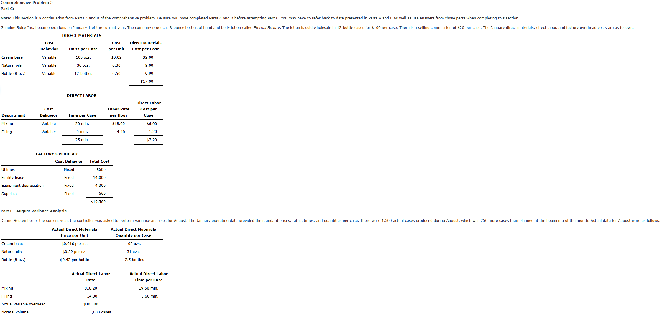Solved Comprehensive Problem 5Part C: DIRECT | Chegg.com