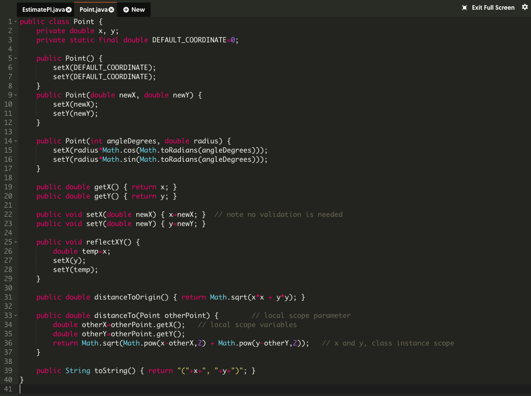 Solved This lab uses the point class from a previous lab. | Chegg.com
