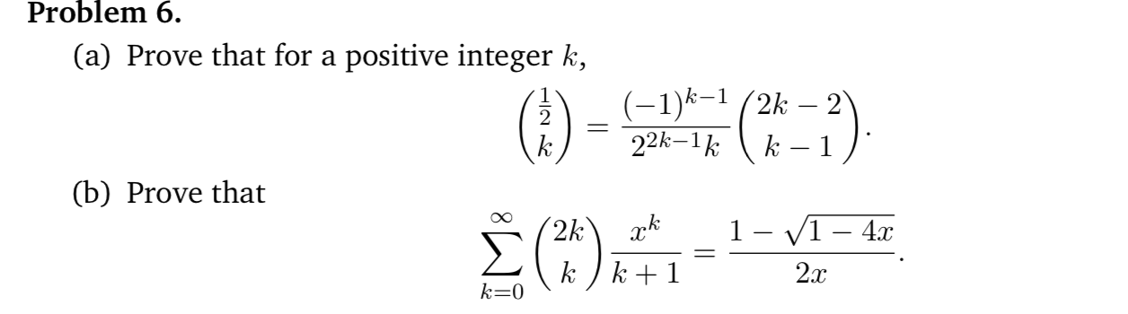 Solved Problem 6 A Prove That For A Positive Integer K