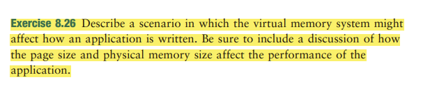 Solved Exercise 8.26 Describe a scenario in which the | Chegg.com