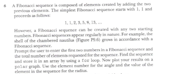 Solved A Fibonacci sequence is composed of elements created | Chegg.com