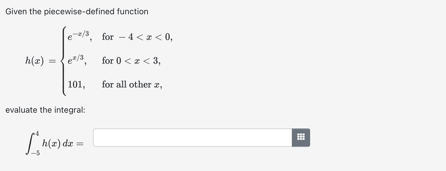 Solved Given the piecewise-defined function | Chegg.com