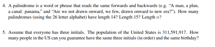 Solved A palindrome is a word or phrase that reads the same | Chegg.com