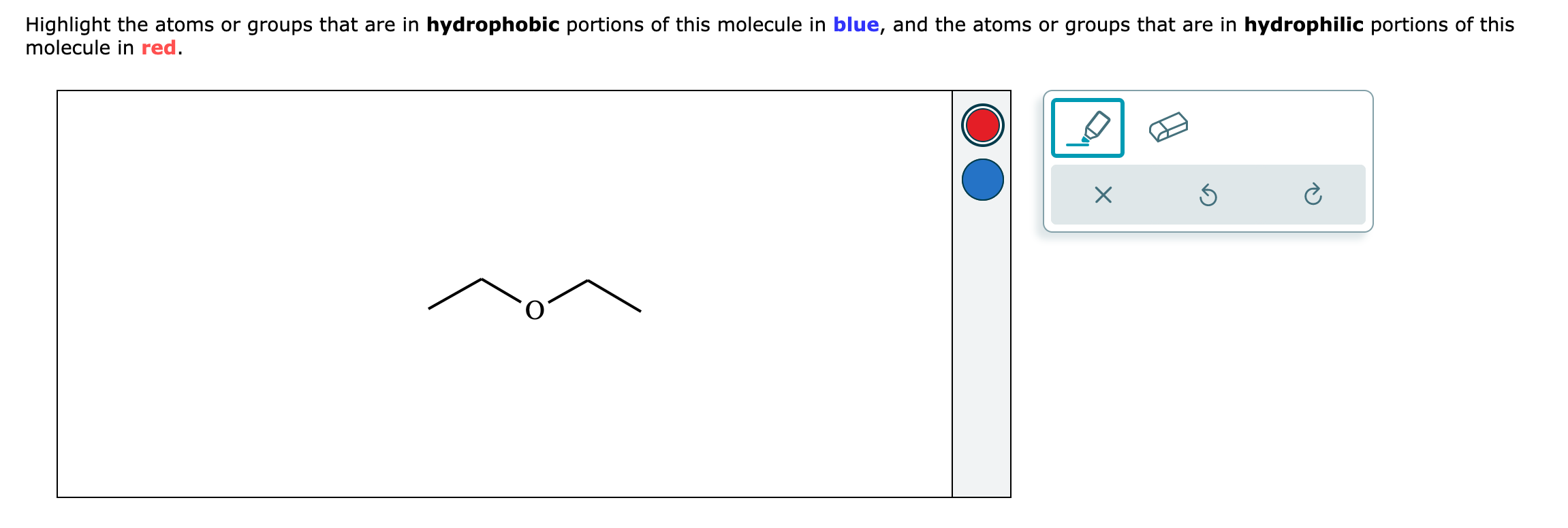 Solved Highlight the atoms or groups that are in hydrophobic | Chegg.com