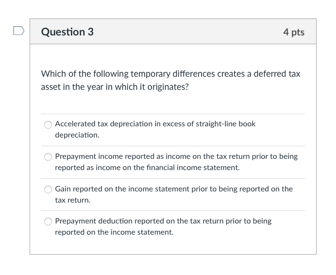 Solved D Question 3 4 pts Which of the following temporary | Chegg.com Solved D Question 3 4 pts Which of the following temporary | Chegg.com
