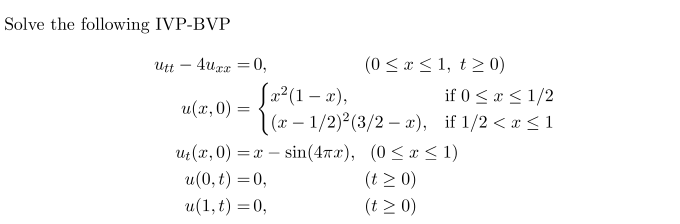 Solved Solve the following IVP-BVP | Chegg.com