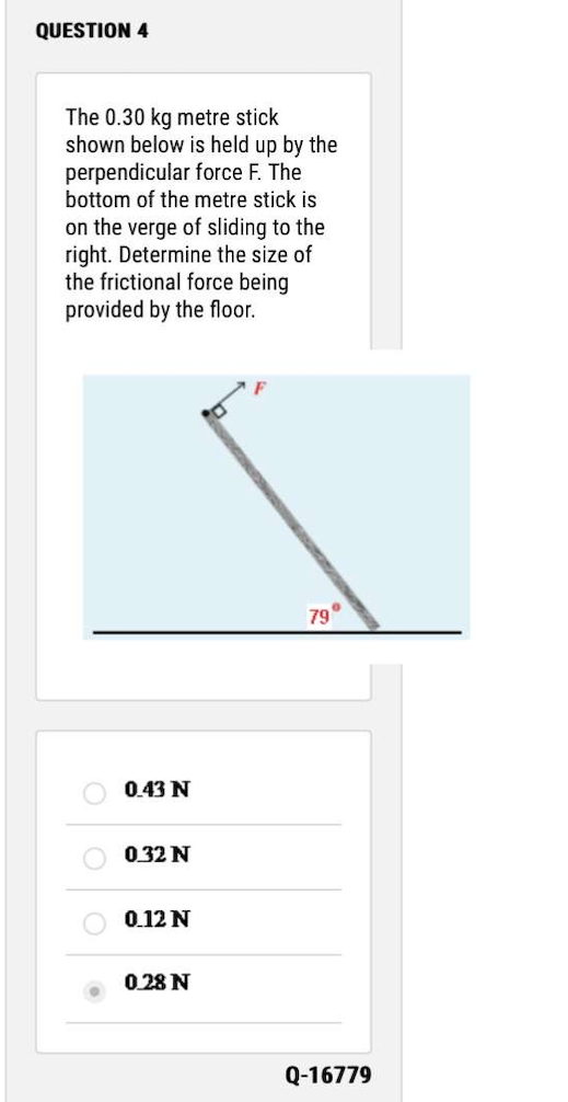 Solved The 0.30 kg metre stick shown below is held up by the | Chegg.com