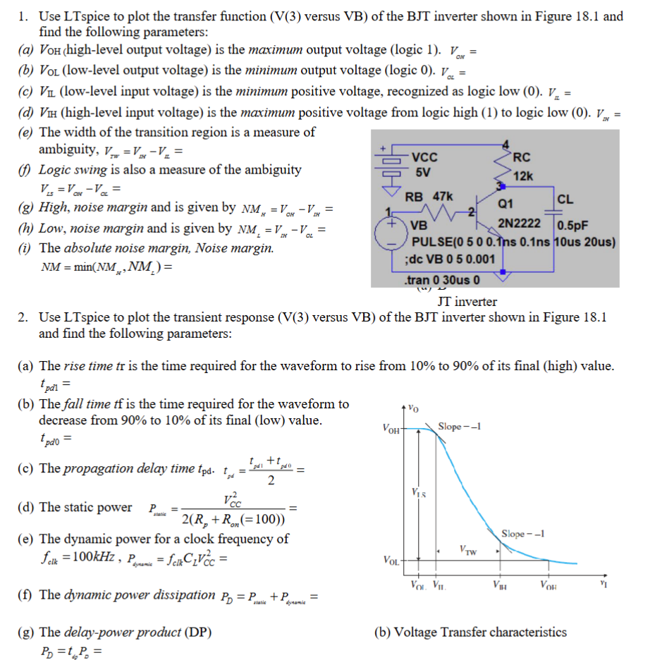 Solved 1. ﻿Use LTspice to plot the transfer function (V(3) | Chegg.com