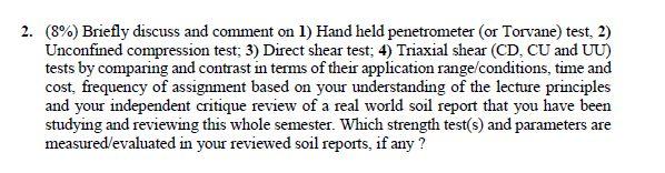 Solved 2. (8%) Briefly discuss and comment on 1) Hand held | Chegg.com
