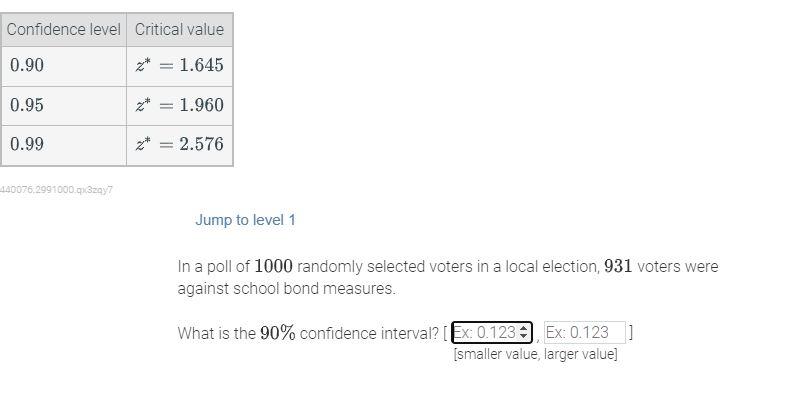 Solved Jump to level 1 In a poll of 1000 randomly selected | Chegg.com