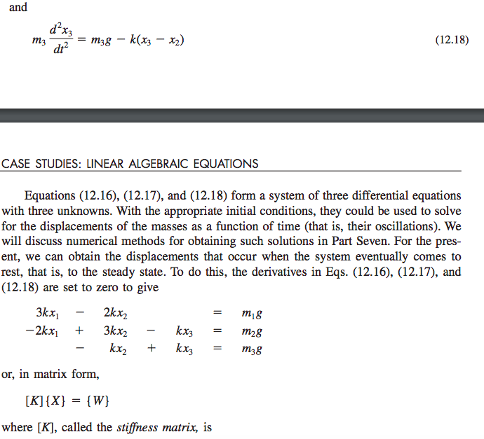 Solved Implement the spring-mass systems problem described | Chegg.com