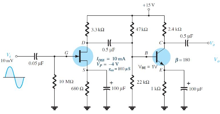 Solved Calculate the input impedance Zi, output impedance Zo | Chegg.com