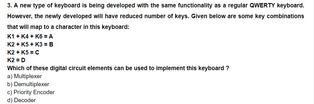 Solved A new type of keyboard is being developed with the | Chegg.com