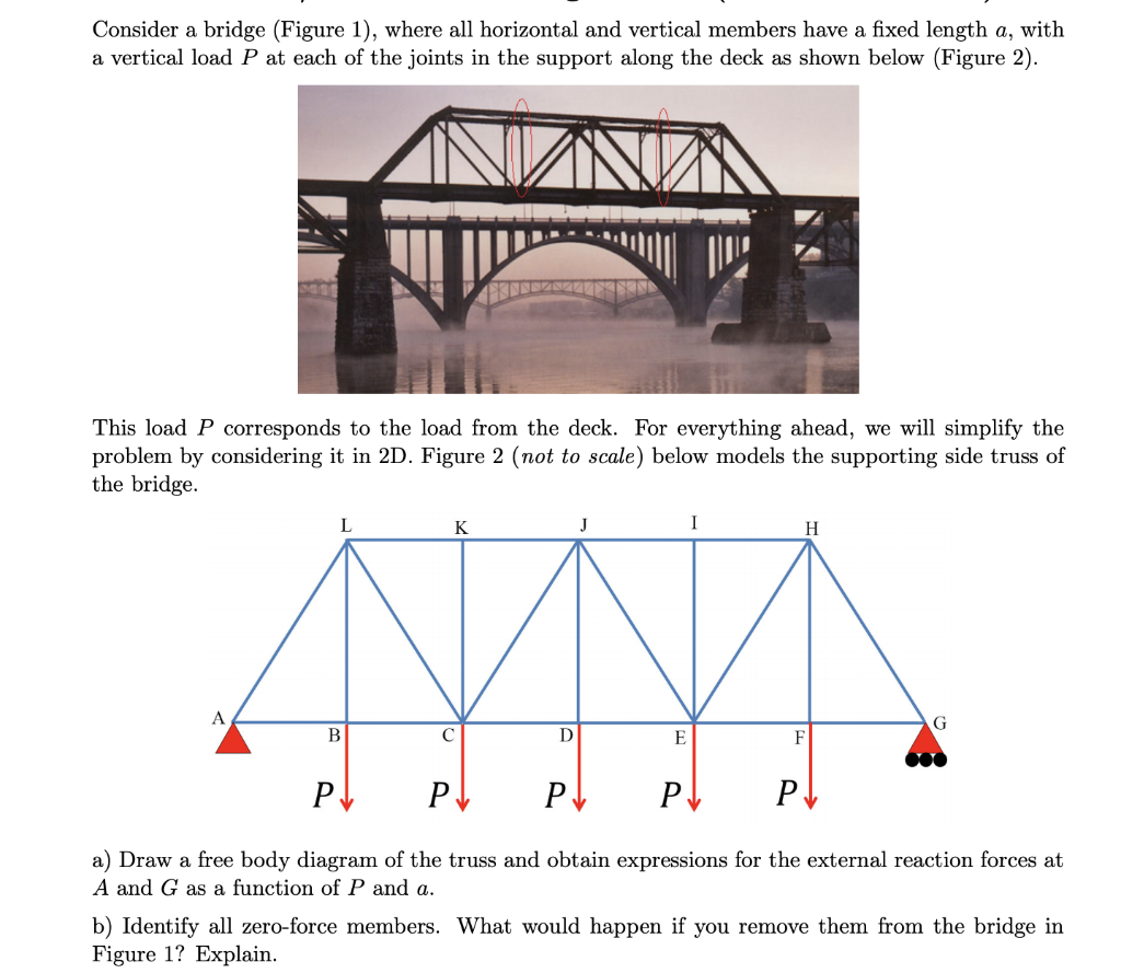 Solved Consider a bridge (Figure 1), where all horizontal | Chegg.com