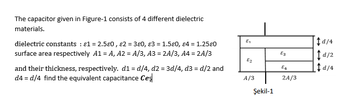 Solved The capacitor given in Figure-1 consists of 4 | Chegg.com
