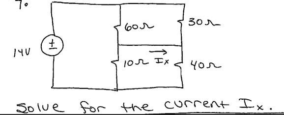 Solved Solve for the current Ix. | Chegg.com