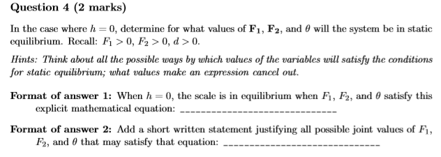 Solved A T-shaped balancing scale is set up to pivot about | Chegg.com