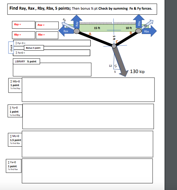 Solved Find Ray, Rax, Rby, Rbx, 5 points; Then bonus pt | Chegg.com