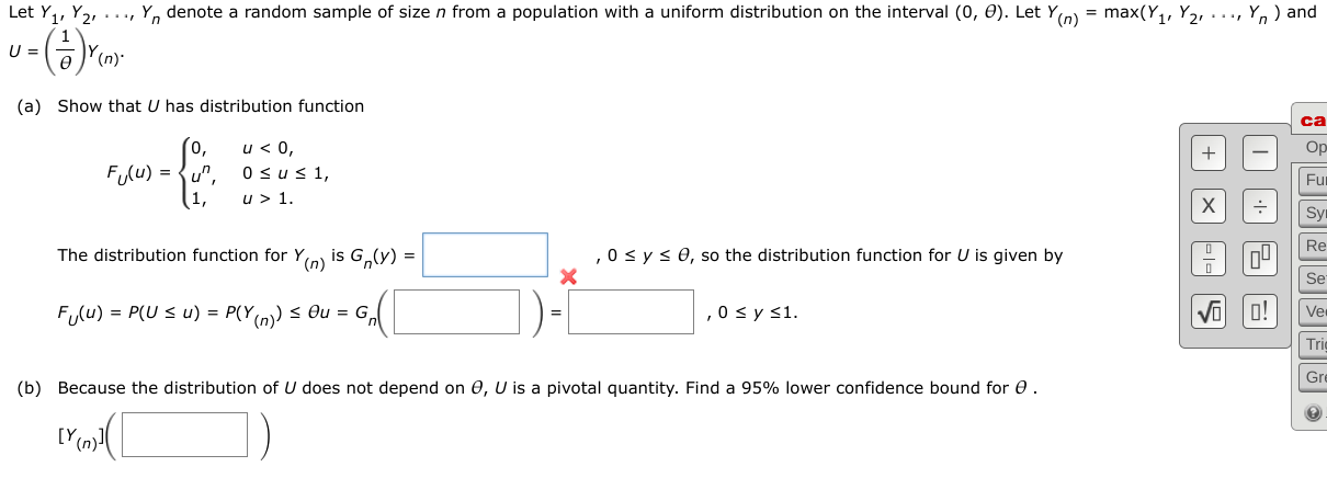 Solved Let Y1,Y2,…,Yn denote a random sample of size n from | Chegg.com