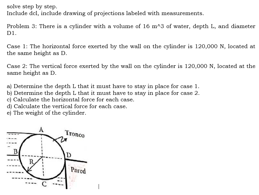 Solved Resolver paso a paso. ﻿Incluir dcl, ﻿incluir dibujo | Chegg.com