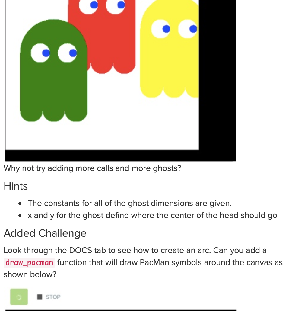 Solved Overview Write a program to draw multiple ghosts on | Chegg.com