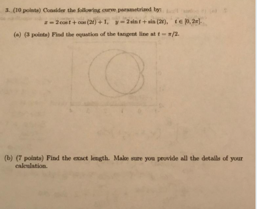 Solved 3. (10 points) Consider the following curve | Chegg.com