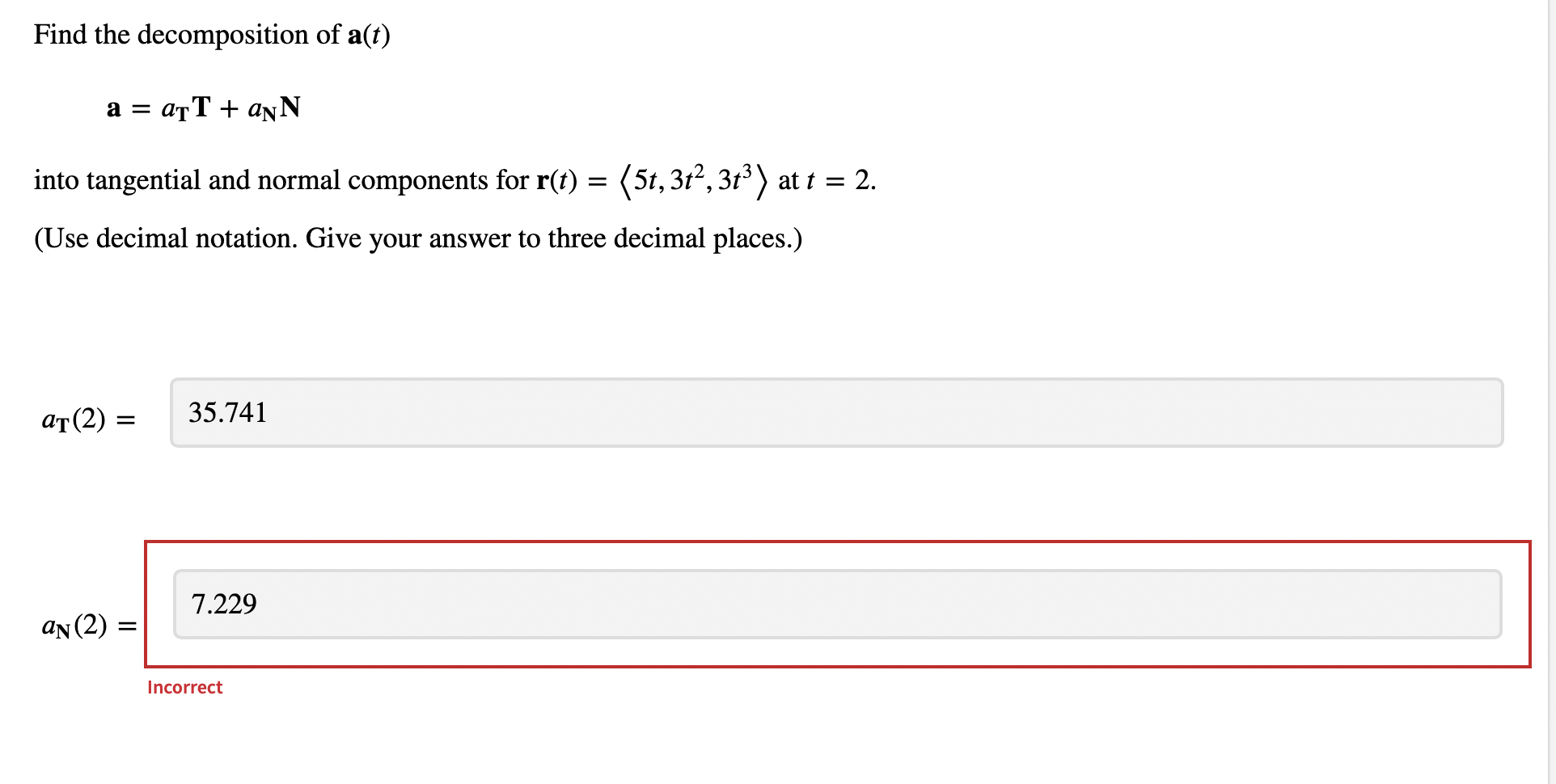Solved Find the decomposition of | Chegg.com