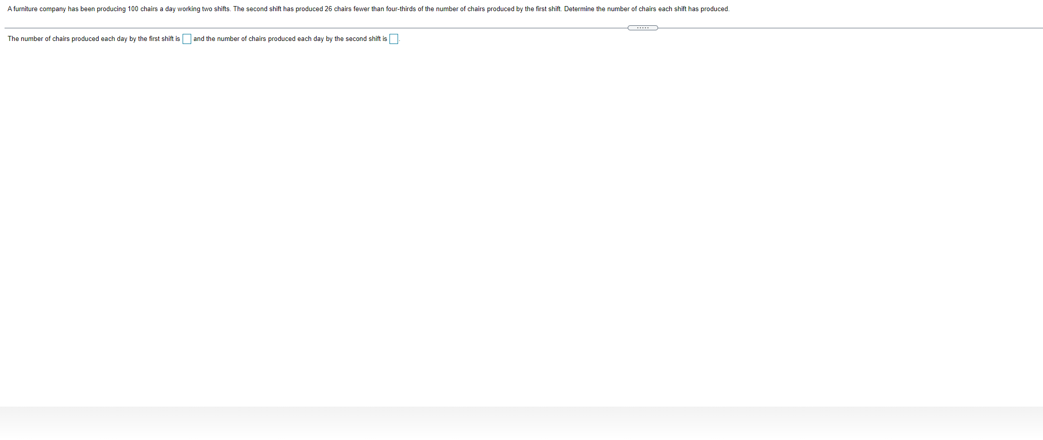 Solved A furniture company has been producing 100 chairs a | Chegg.com