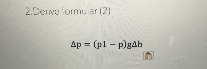 Solved 2.Derive formular (2) | Chegg.com