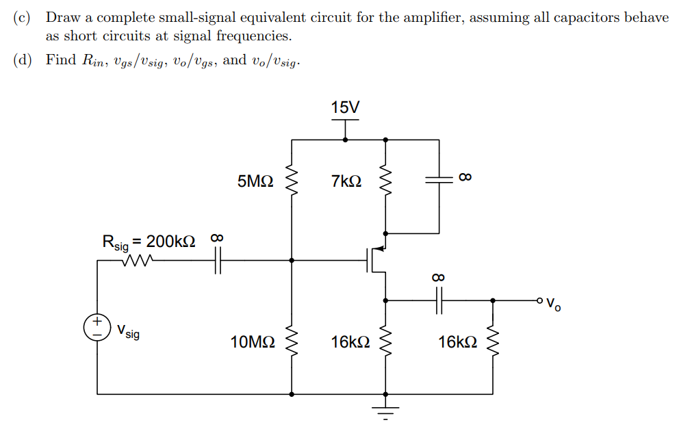 Solved Figure 5 shows a discrete-circuit amplifier. The | Chegg.com