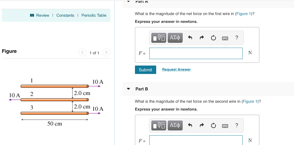 Solved Part A What is the magnitude of the net force on the | Chegg.com