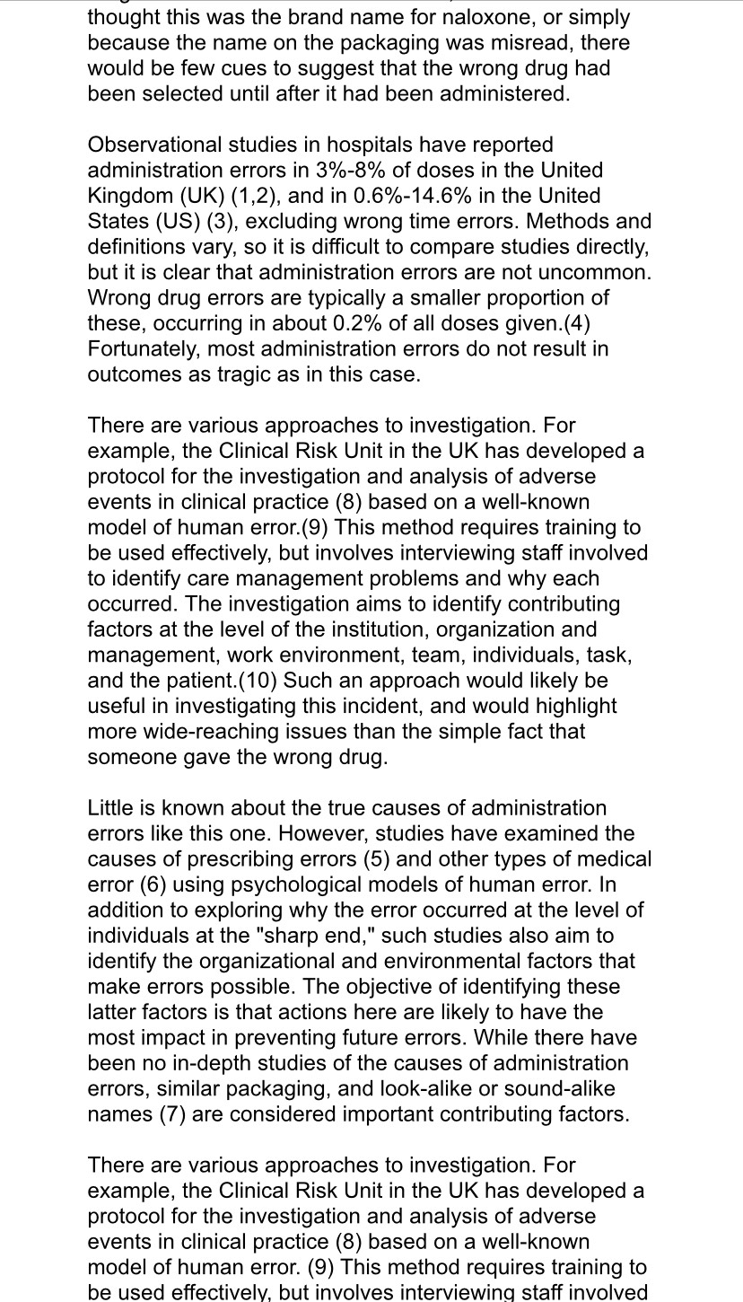 Solved Misread Label (AHRQ) [taken from Institute of | Chegg.com