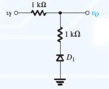 Solved Assume a CVD diode model with VD = 0.7V and vI is a | Chegg.com