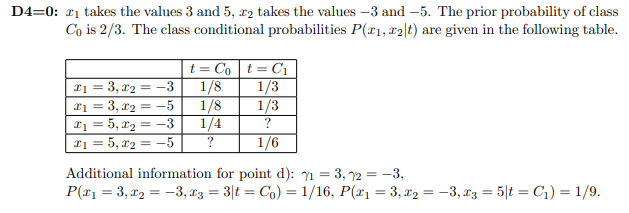 3. (45 points) A generative classifier is used for a | Chegg.com