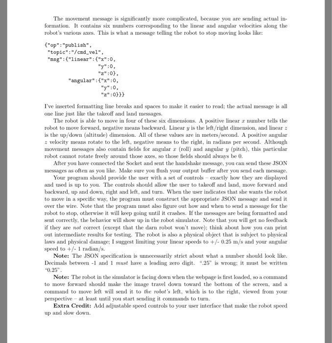 3 Robot Teleoperation (35 points) The robot you be | Chegg.com