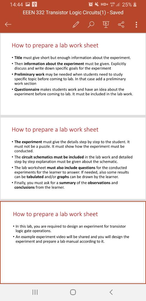 Solved The LABwork 5 is the designing an experiment. | Chegg.com