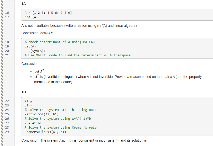 Solved When A is invertible, the linear system Ax=b has a | Chegg.com