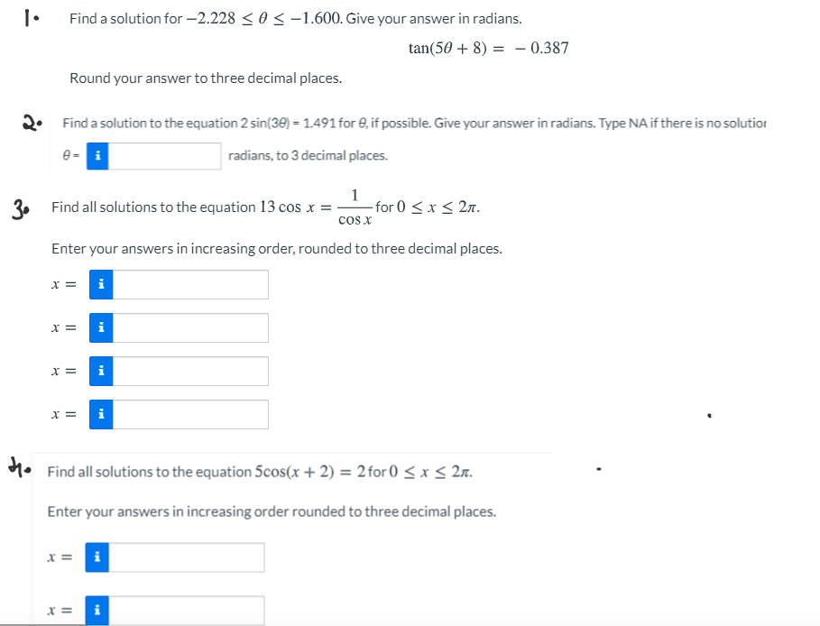 Solved 1 Find a solution for -2.228