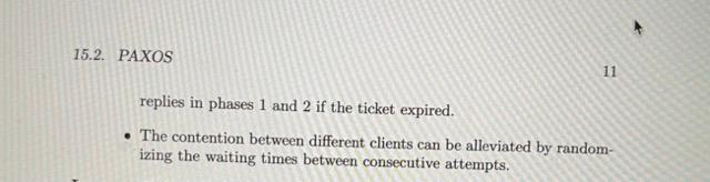 Solved \begin{tabular}{ll} \hline Algorithm 15.13 Paxos & \\ | Chegg.com