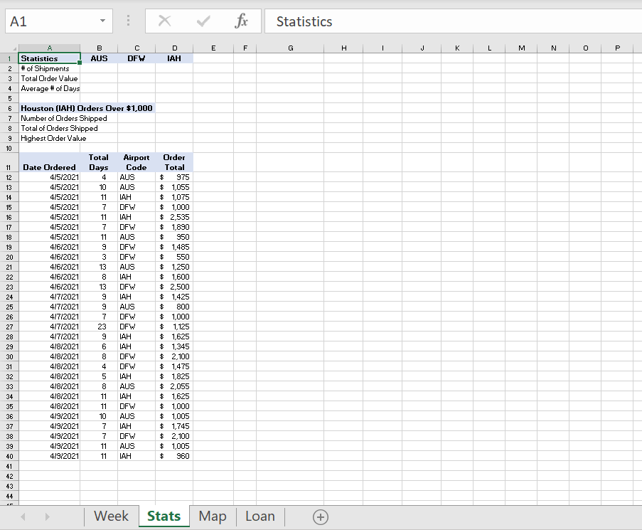 Exp19_Excel_Ch07_CapAssessment_Shipping Project | Chegg.com