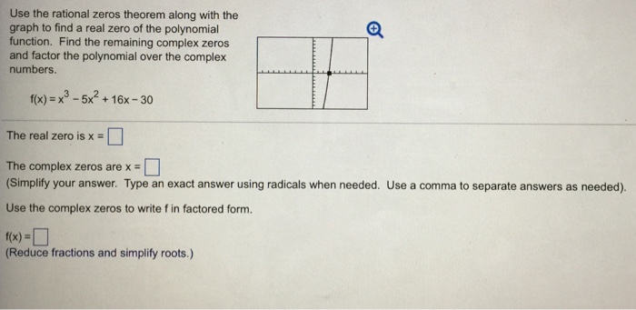 Solved Use the rational zeros theorem along with the graph | Chegg.com