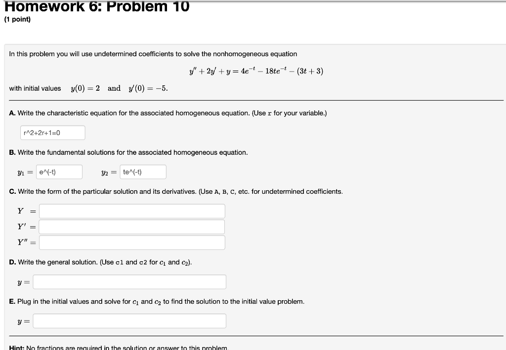 Solved Homework 6: Problem 10 (1 point) In this problem you | Chegg.com Solved Homework 6: Problem 10 (1 point) In this problem you | Chegg.com