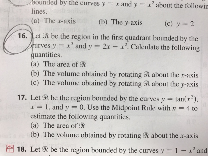 Solved Let R be the region in the first quadrant bounded by | Chegg.com