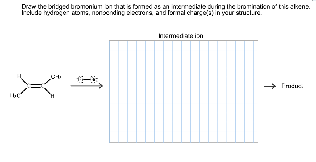 Solved Draw the bridged bromonium ion that is formed as an | Chegg.com