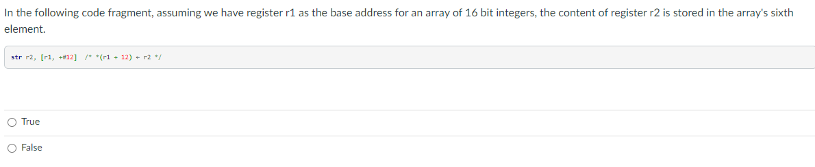 Solved In the following code fragment, assuming we have | Chegg.com